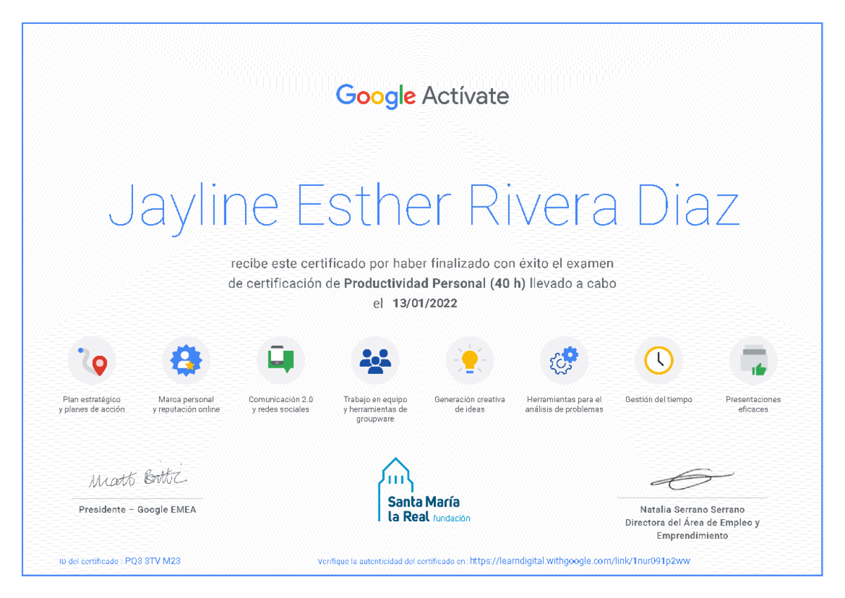 Certificate - ggggg - proceso y desarrollo organizacional - Jayline ...