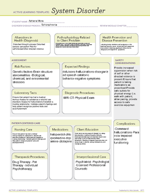 Diagnostic Procedure - CMP ATI Template - ACTIVE LEARNING TEMPLATES ...