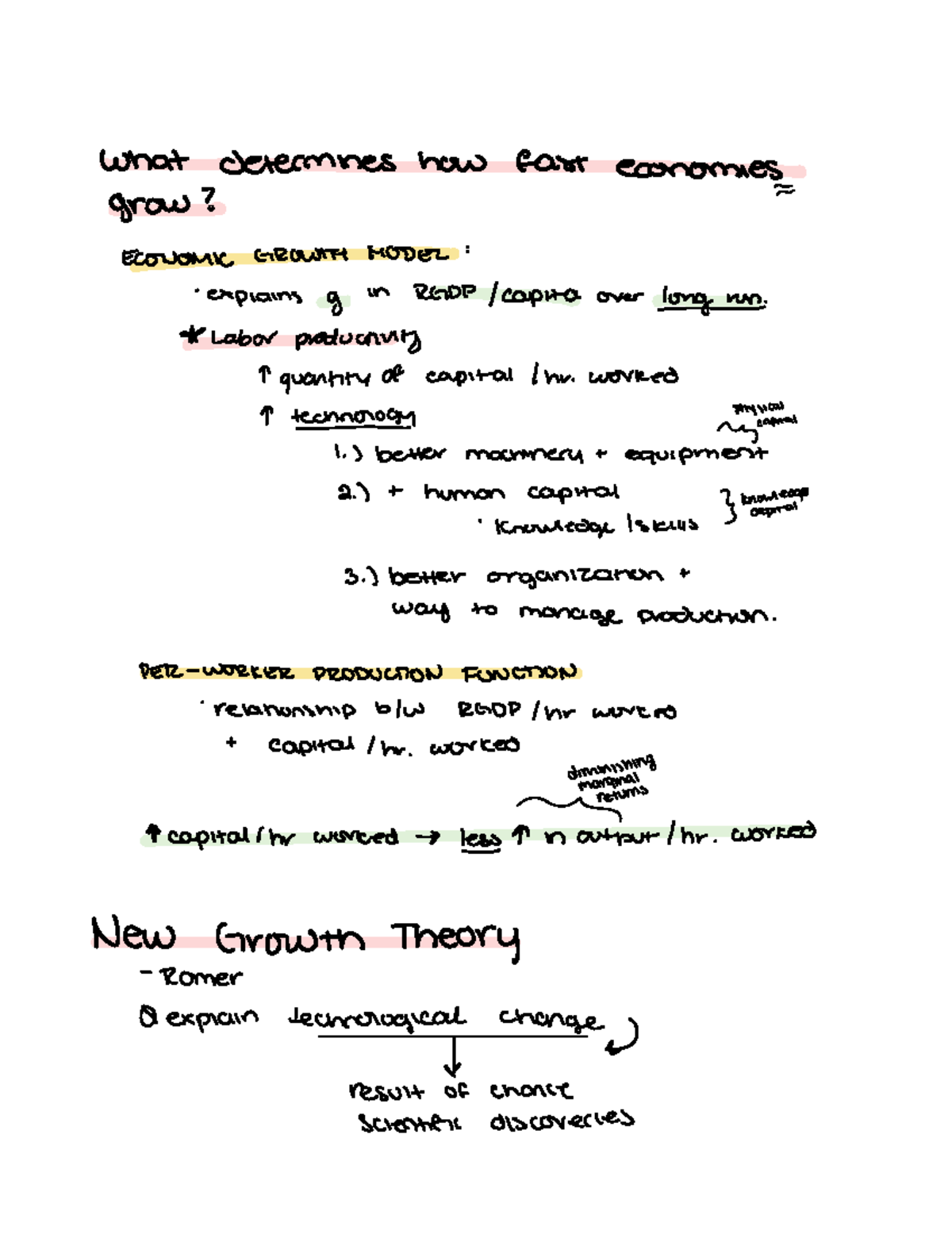 21 - Econ - what determines how fast economies grow ECONOMIC GROWTH ...