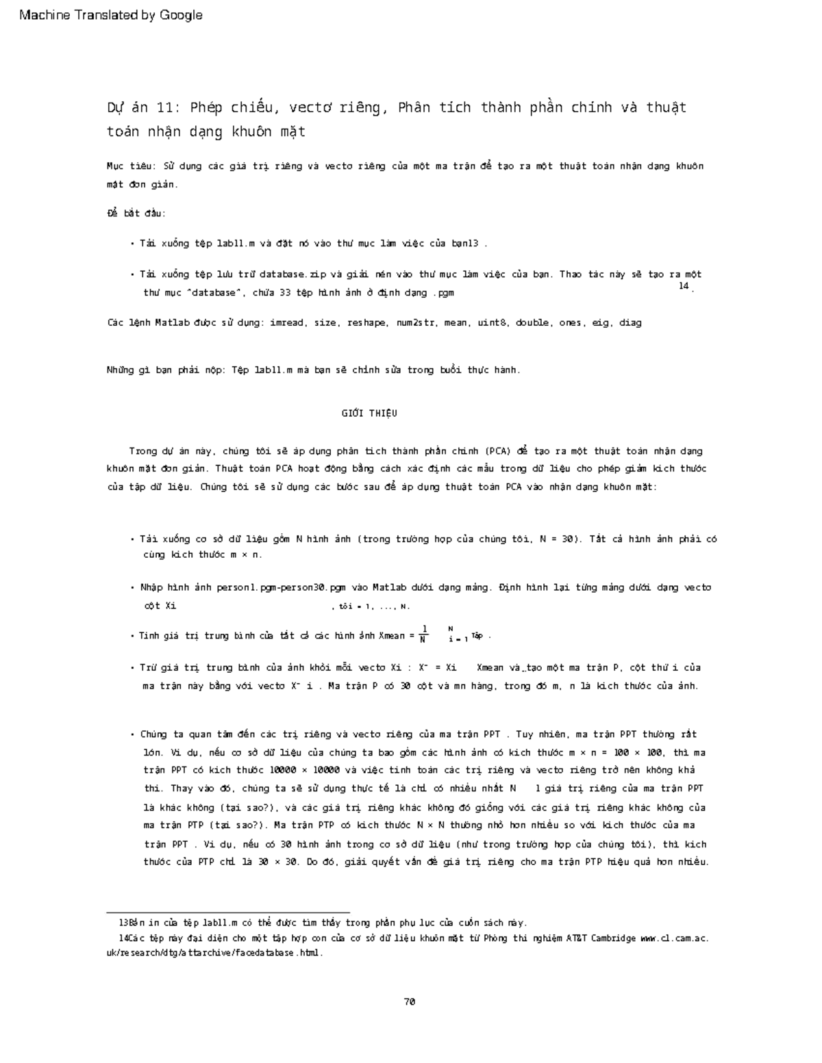 Pro11 - dsttbtvn - 1 N N i = 1 14 Tôi • Nhập hình ảnh person1.pgm ...