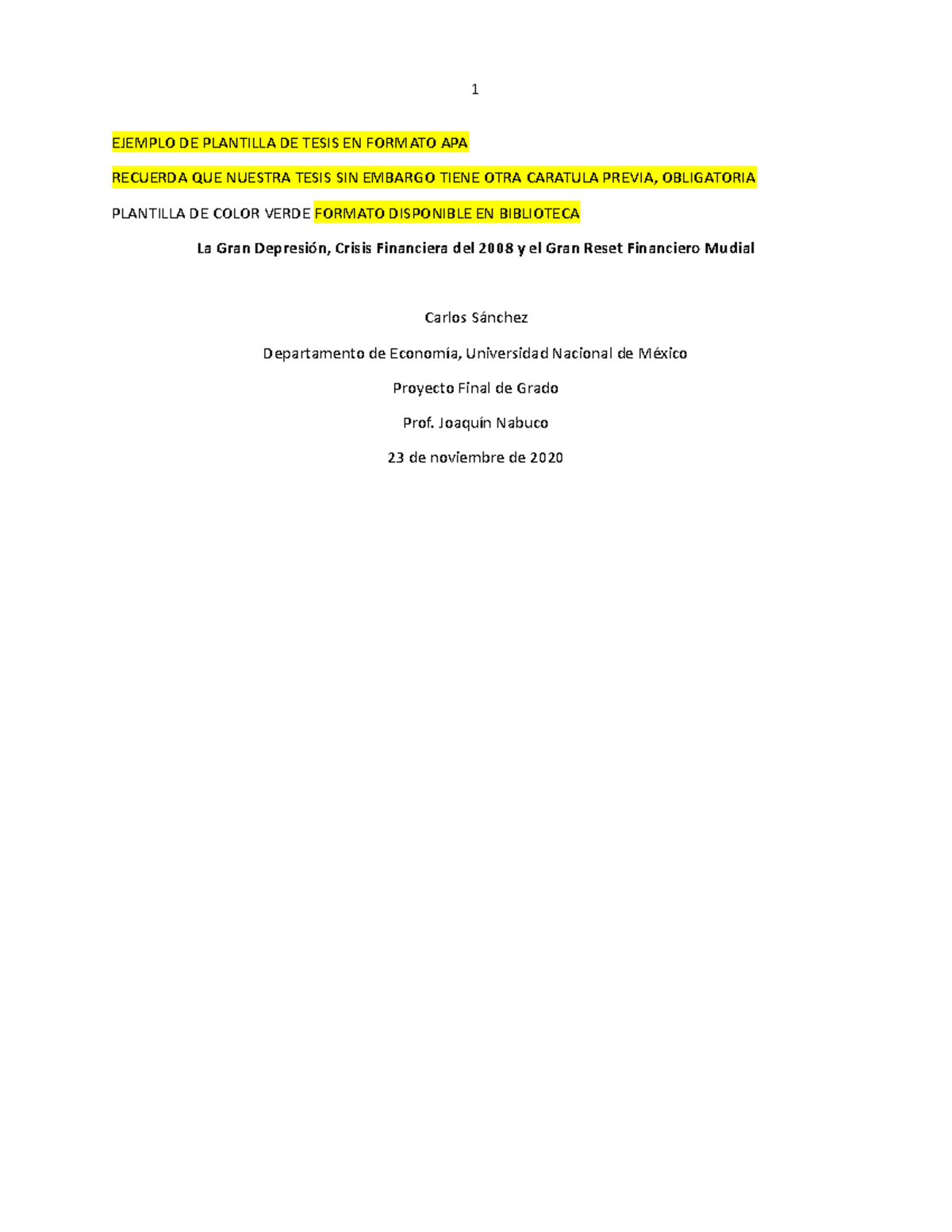 Normasapaplantillanormasapaestudiante Edicion 7 - EJEMPLO DE PLANTILLA ...