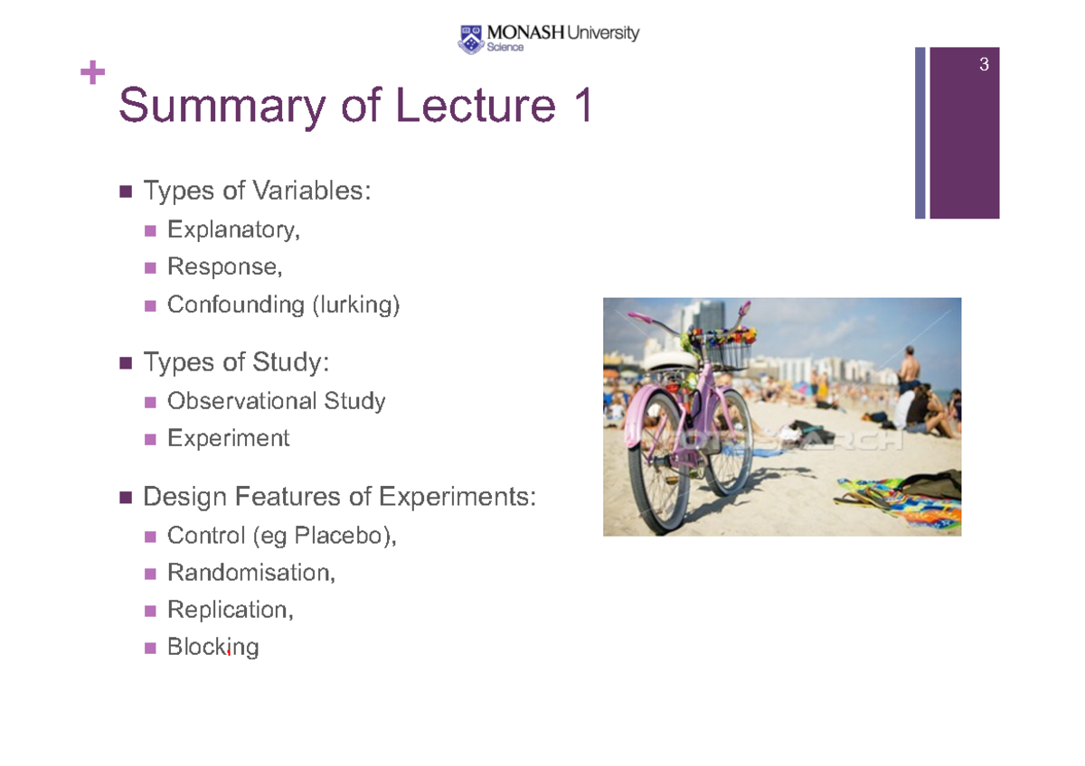 Lectures 2 - 4 - Lecture notes 2-4 - + Summary of Lecture 1 n Types of ...