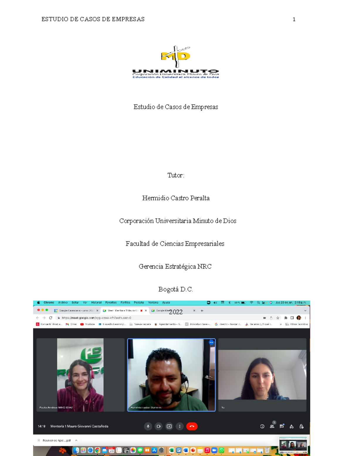 Estudio CASO DE Empresas - Estudio de Casos de Empresas Tutor: Hermidio Castro Peralta ...