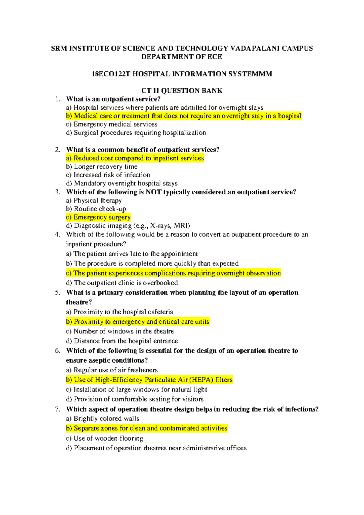 CT 2 QB - Question Bank - SRM INSTITUTE OF SCIENCE AND TECHNOLOGY ...