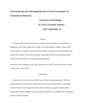 Programming Assignemnt Unit 2-cs 3308 - University of the People CS 3308 - Information Retrieval ...