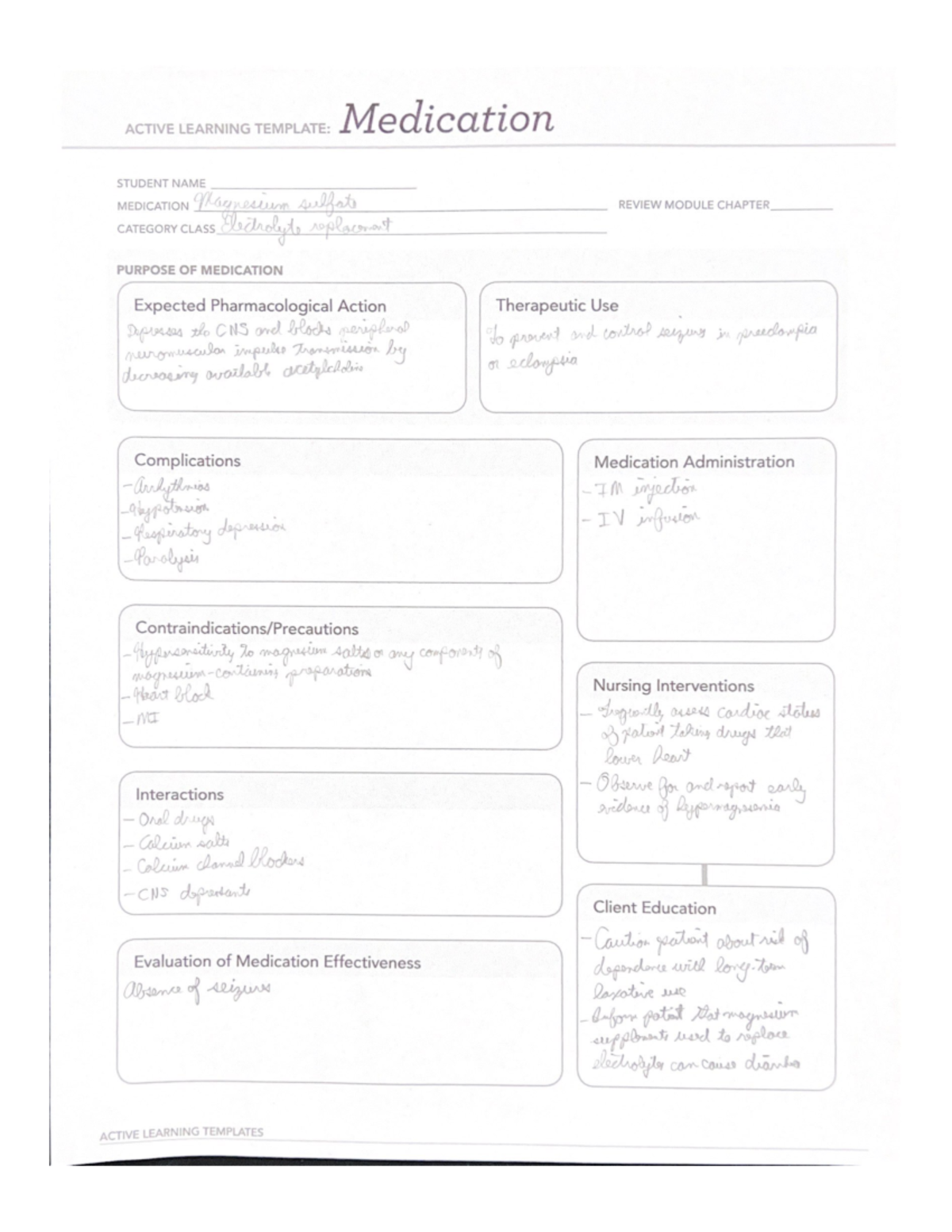 OB Med Card And System Disorder 4 - NURSB 330L - Studocu