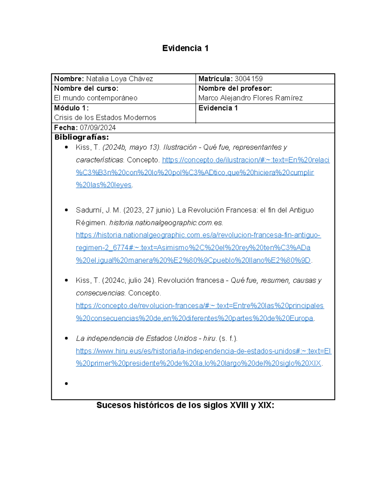 Evidencia 1 MC - Evidencia 1 Nombre: Natalia Loya Chávez Matrícula: 3004159 Nombre del curso: El ...