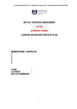 KPJ Healthcare mega Project - Strategic management - UiTM - Studocu