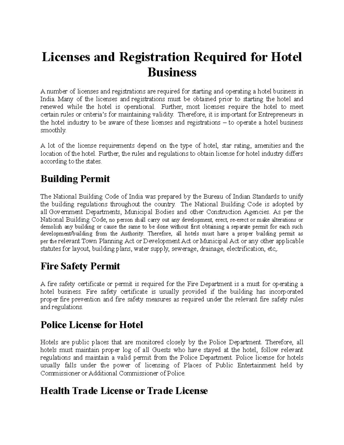 Hotel operation laws - Its lecture notes - Licenses and Registration ...
