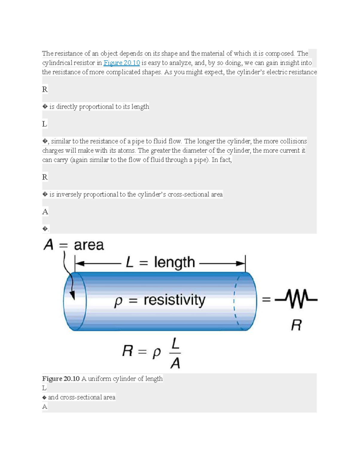 Resistance and Resistivity - The resistance of an object depends on its ...