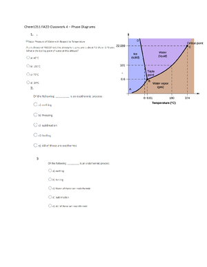 Chem1212 FA23 HW04 Phase Diagrams 1 copy - Chem1211 FA22 Classwork 4 ...