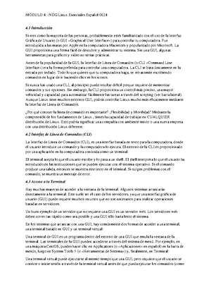 Módulo 3 - NDG Linux Essentials - 3 Introducción Antes de que te puedas ...