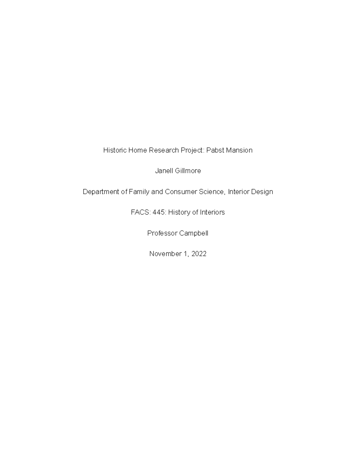 Historic Home Research Project - In the year of 1848 when he was twelve ...