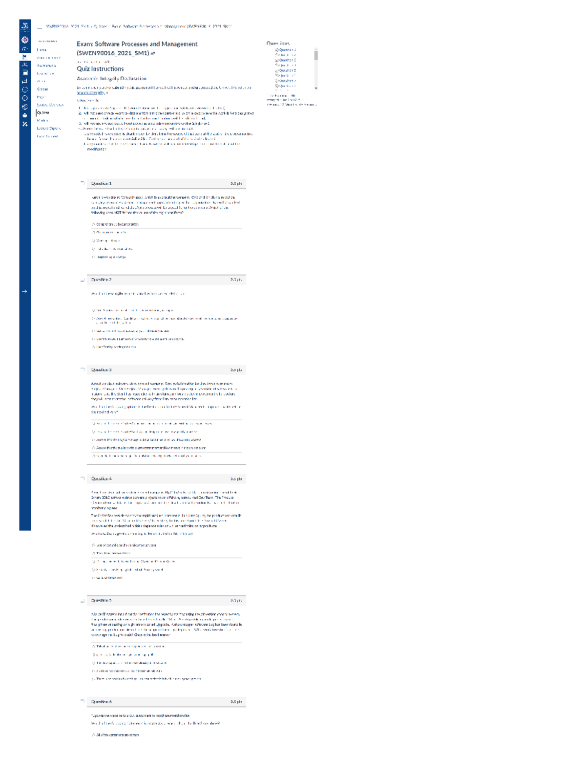 SPM final exam 2021 - SWEN90016 - Studocu