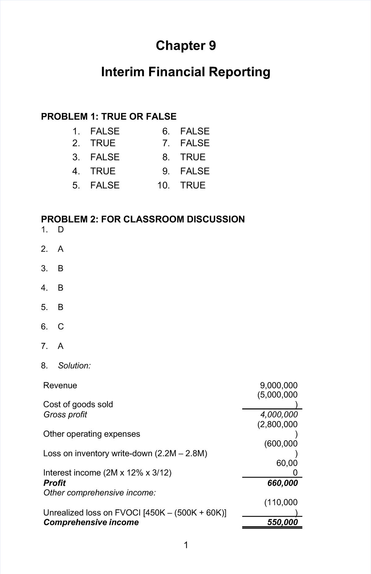 Chapter 9 interim financial reporting - Chapter 9Chapter 9 Interim ...