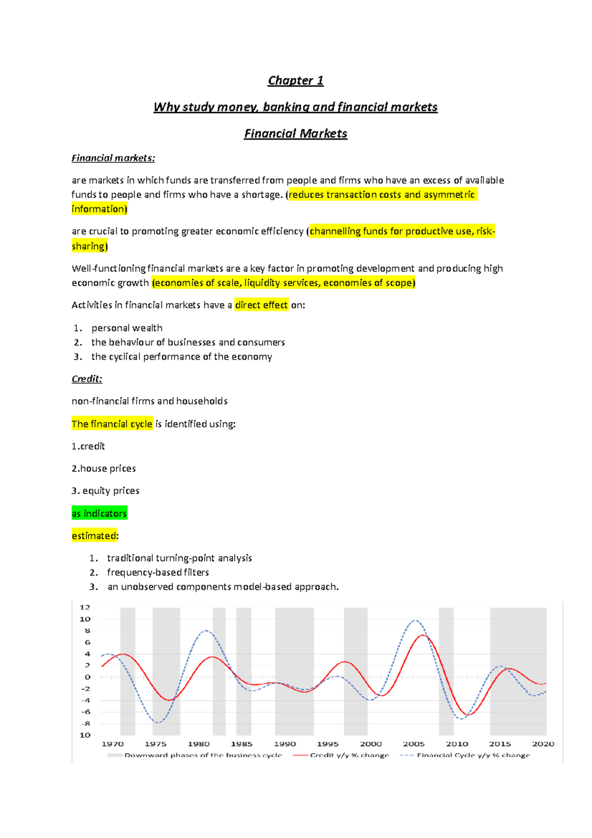 Chapter 1- Monetary Finance - Chapter 1 Why study money, banking and ...