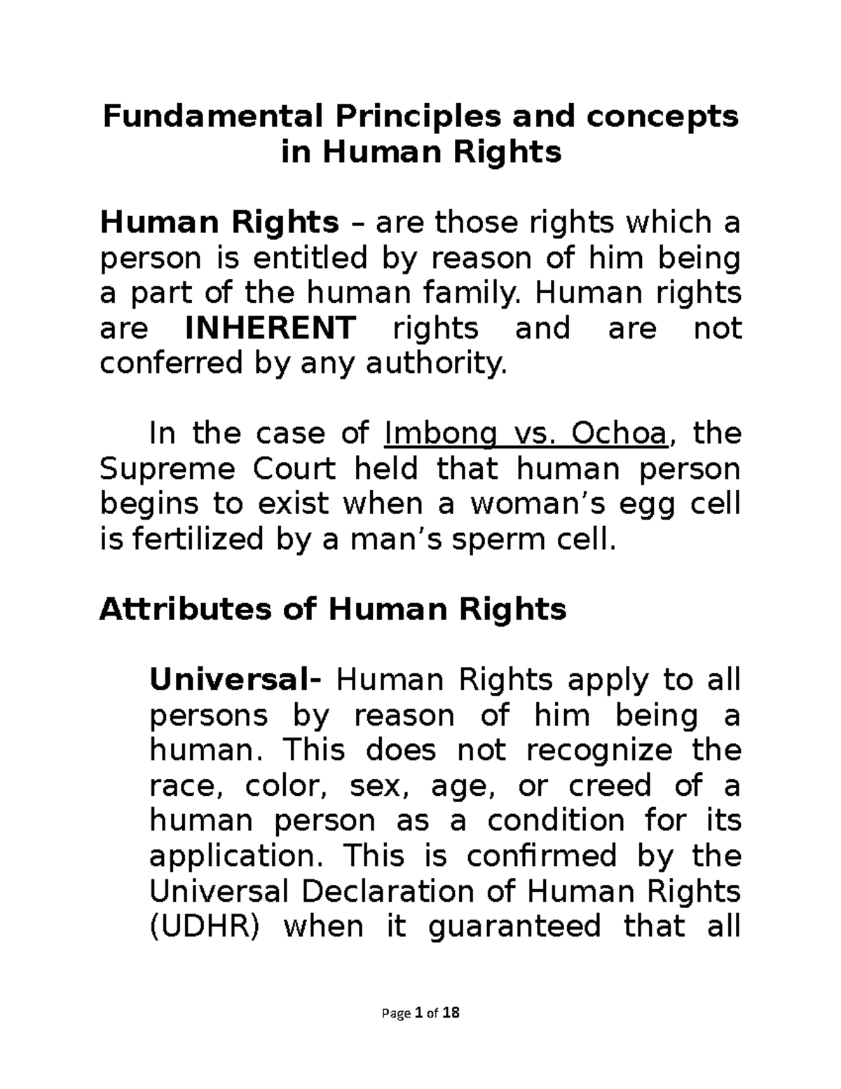 Human- Rights - This is all about a criminal law - Fundamental ...