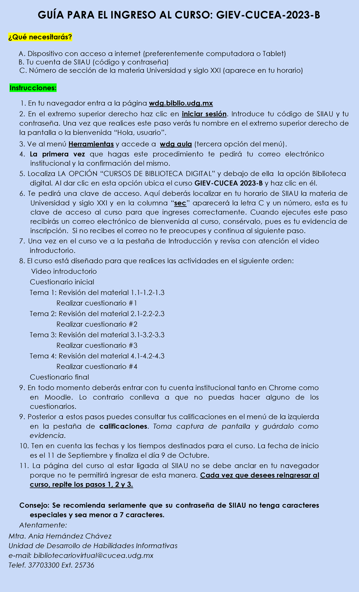 GUÃ A Ingreso GIEV 2023-B - GUÍA PARA EL INGRESO AL CURSO: GIEV-CUCEA ...