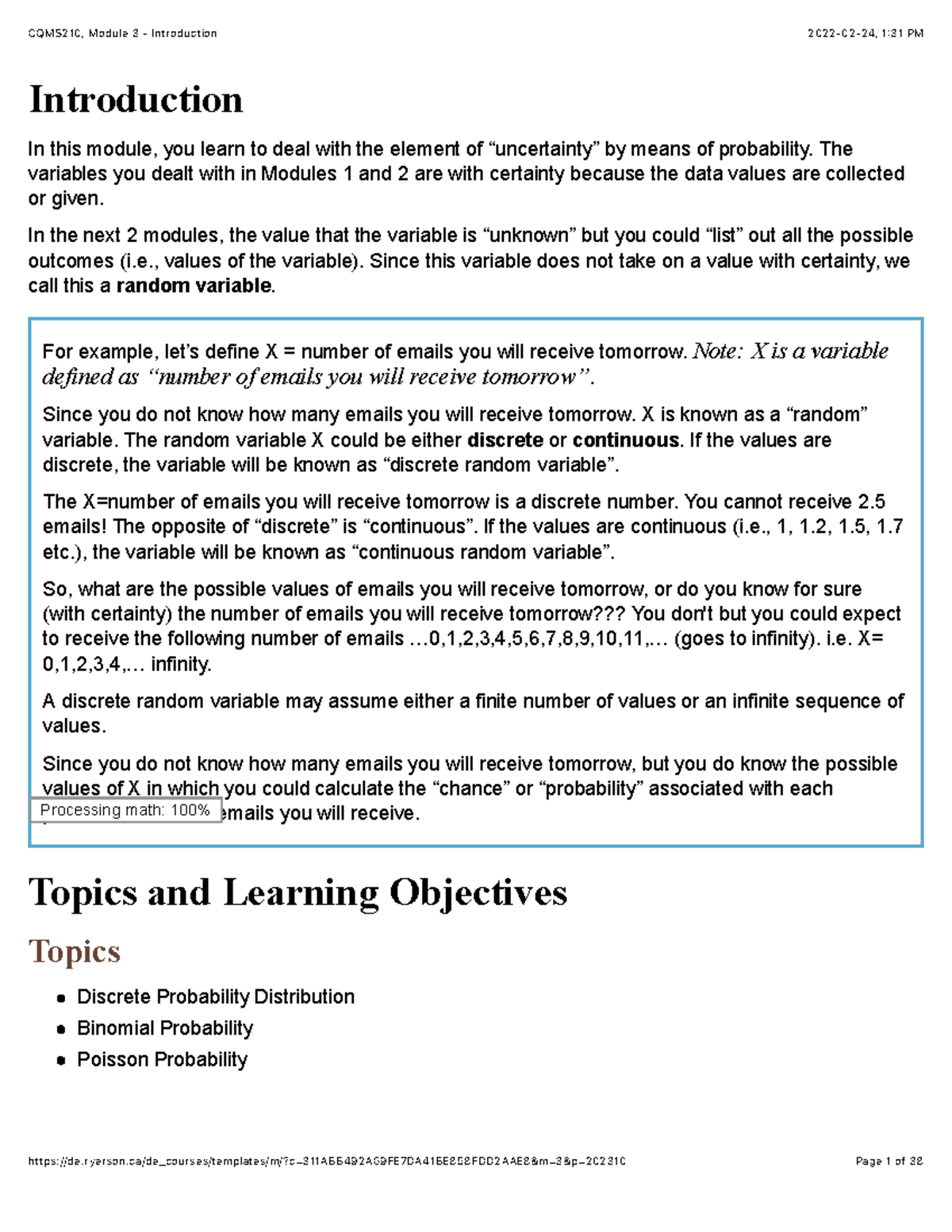 QMS210, Module 3 -Discrete Probability Distribution Binomial ...