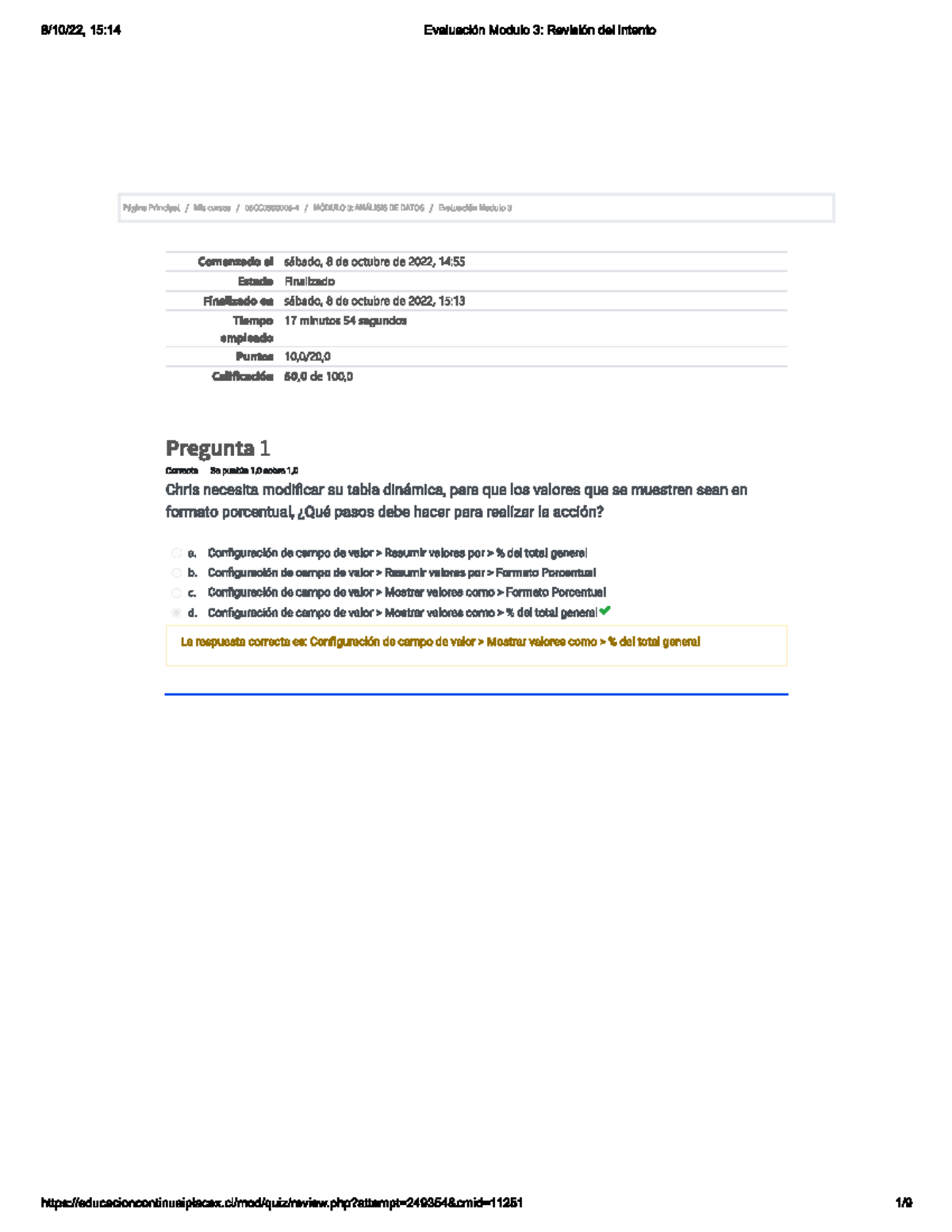 Prueba 3 - Curso Excel Intermedio - Studocu