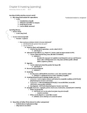 Chapter 1 notes - Financial Statement Analysis /|\ Economic, Strategic ...