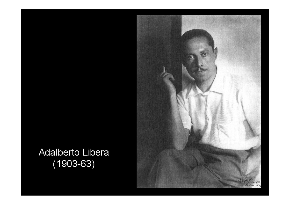 4. adalberto libera - Adalberto Libera (1903-63) studio di pantheon in ...