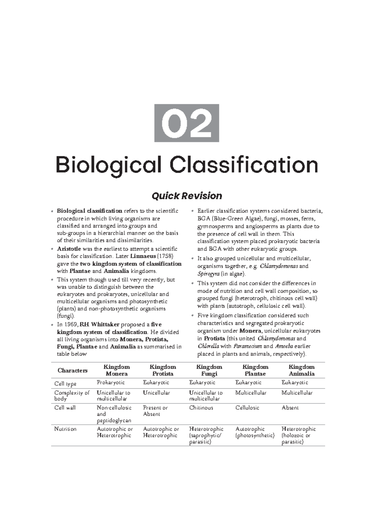 Biology worksheet - 1 - qweerttyyuiop[ - Quick Revision l Biological ...