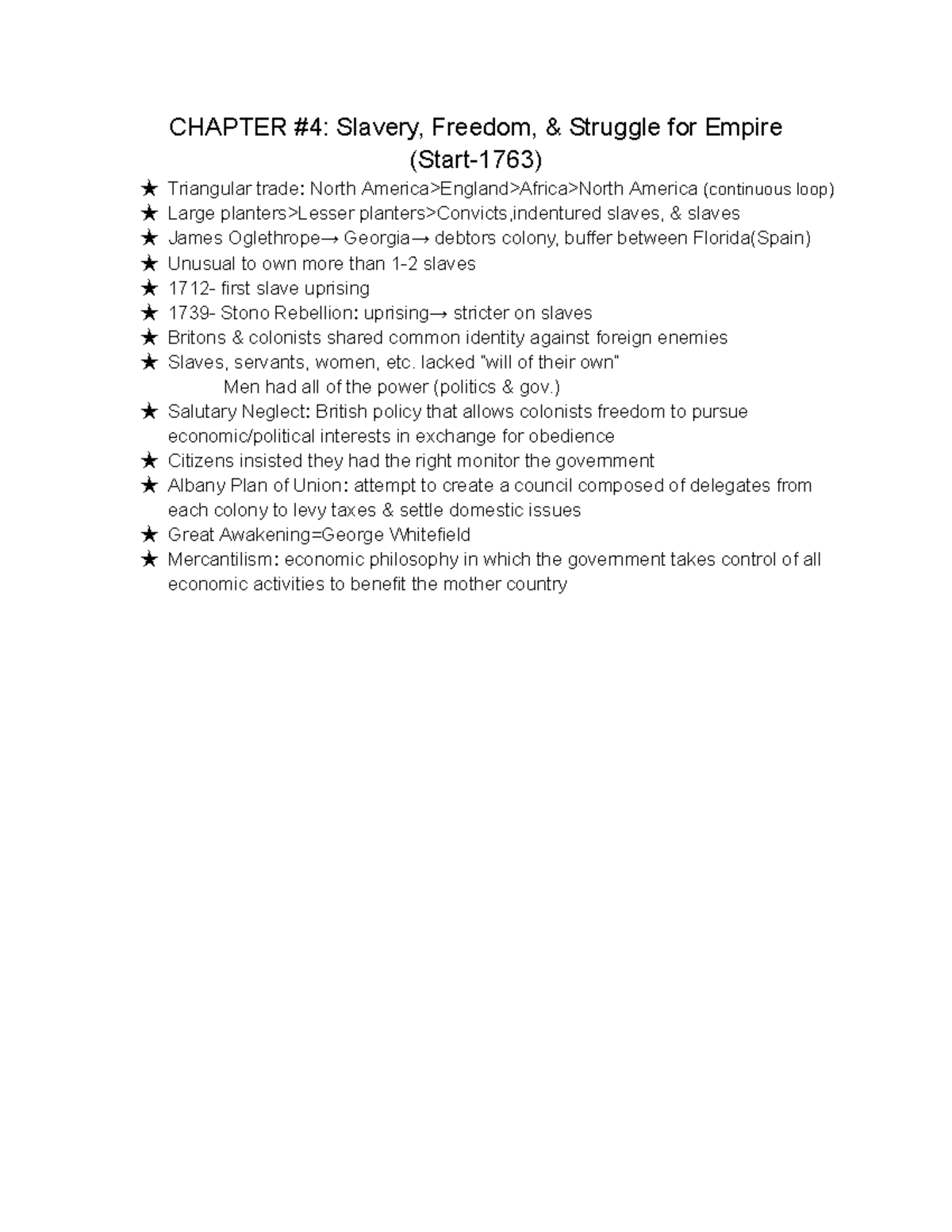 US History Notes - For chapter 4 of Give Me Liberty! - CHAPTER #4 ...