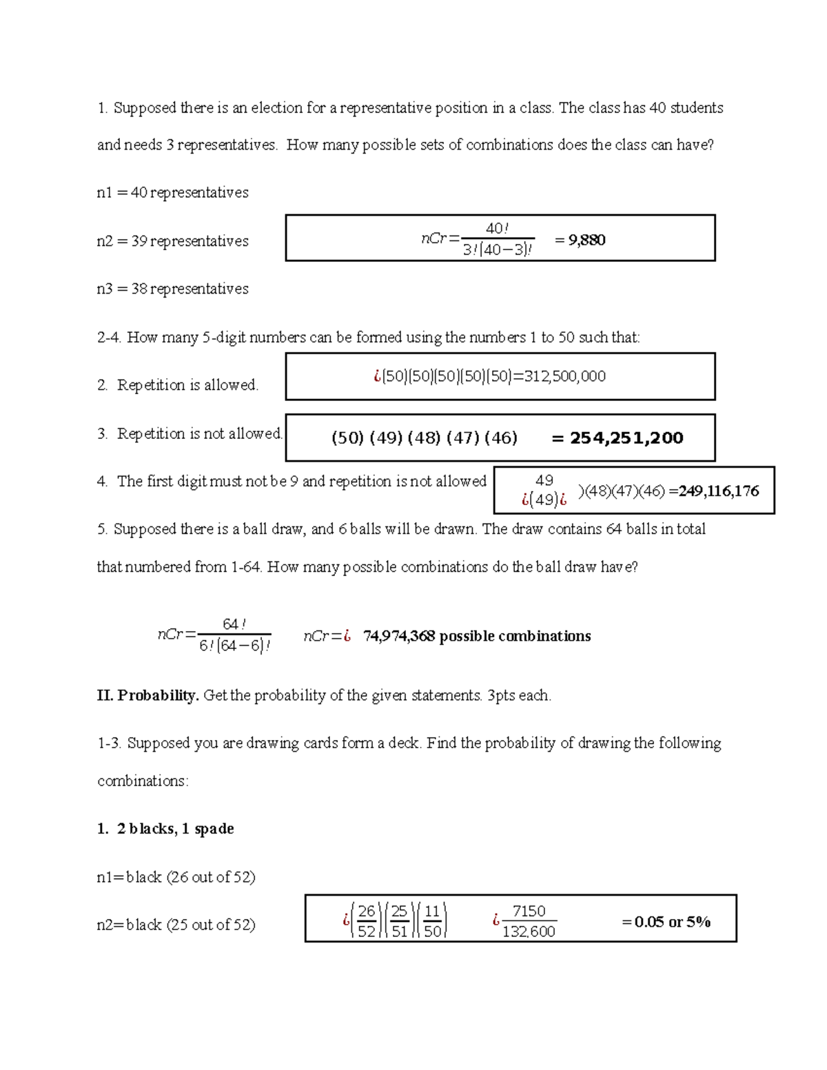 Practice Materials - Mathematics - Supposed there is an election for a ...