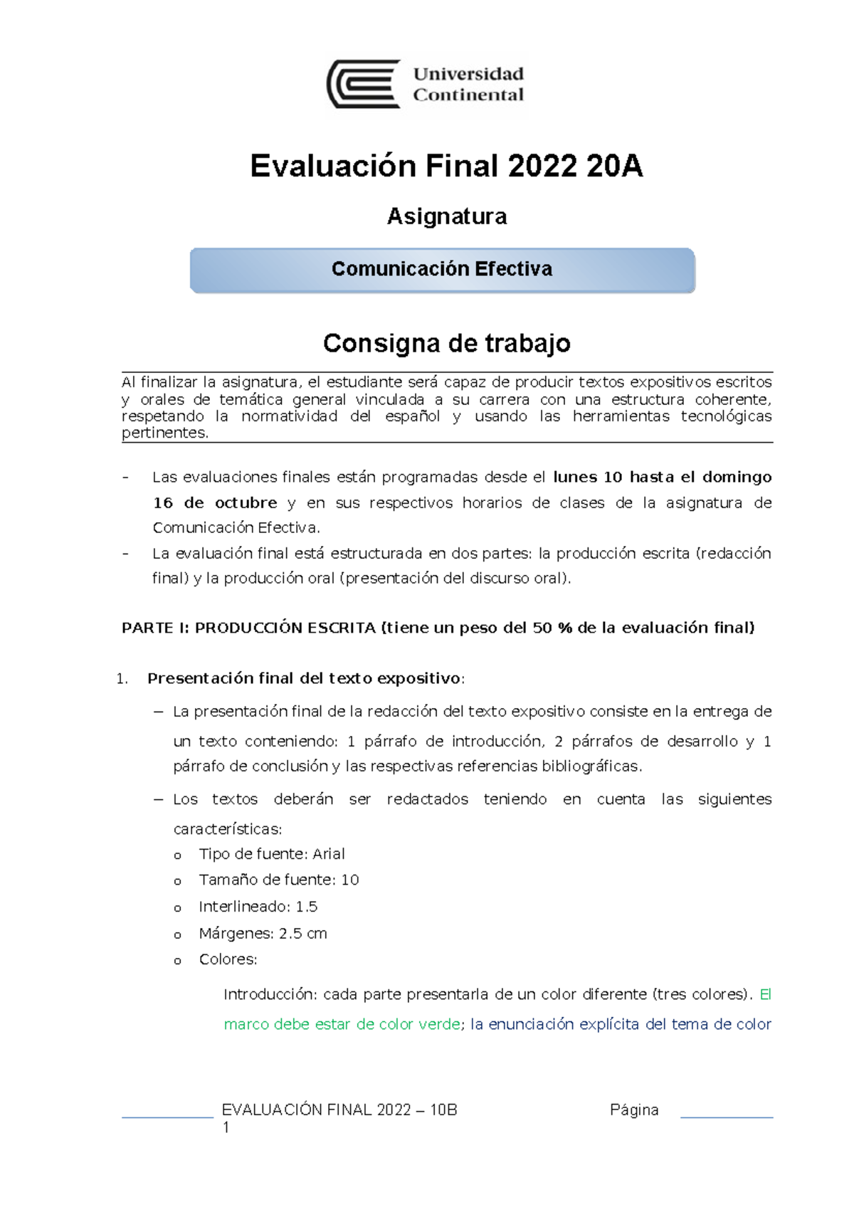 1. Consigna de Evaluación Final - Evaluación Final 2022 20A Asignatura Consigna de trabajo Al ...