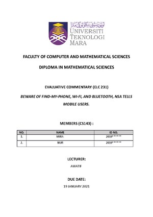 TASK 2 - sample of MUET writing task 2 - In this modern technology, the ...