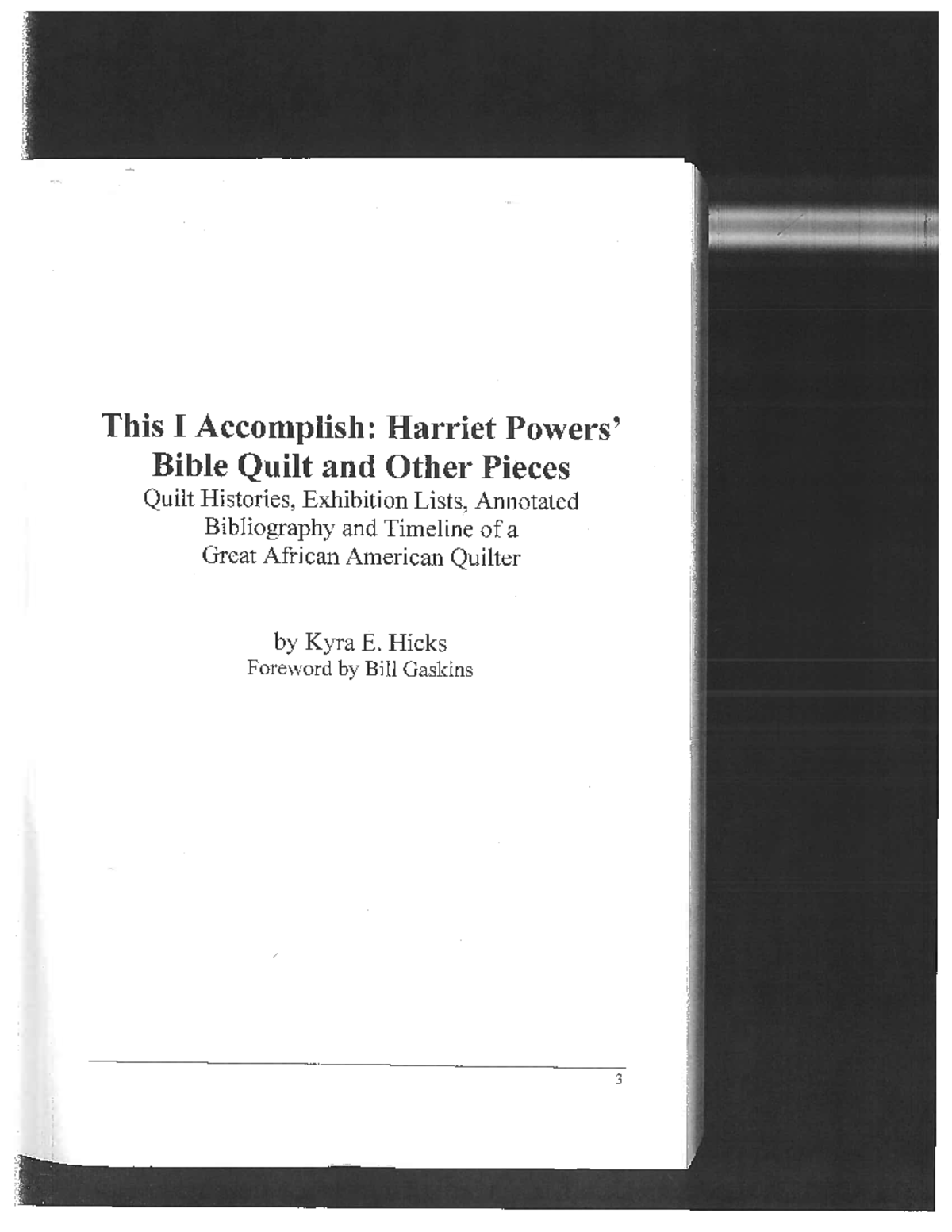 Hicks - dsfjsdi - This I Accomplish: Harriet Powers’ Bible Quilt and ...