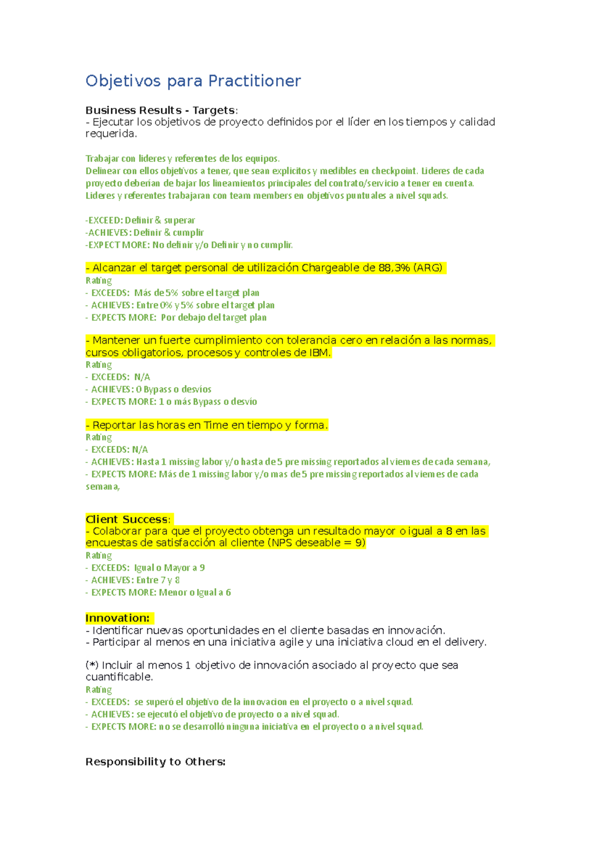 Objetivos Checkpoint GBS APU 2022 - Practitioners Salesforce ...