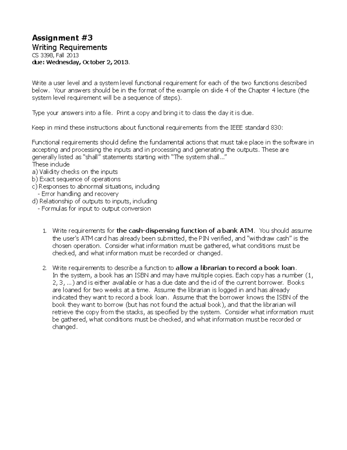 assignment-3-cs-3398-assignment-writing-requirements-cs-3398-fall-2013-due-wednesday