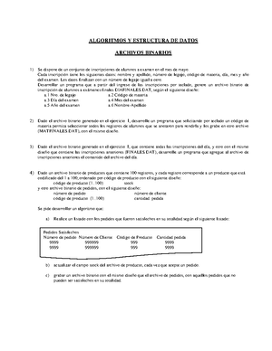 Ejercicios Estructuras de Datos Dinámicas - UTN FRBA – Algoritmos y Estructura de Datos Gabriela ...