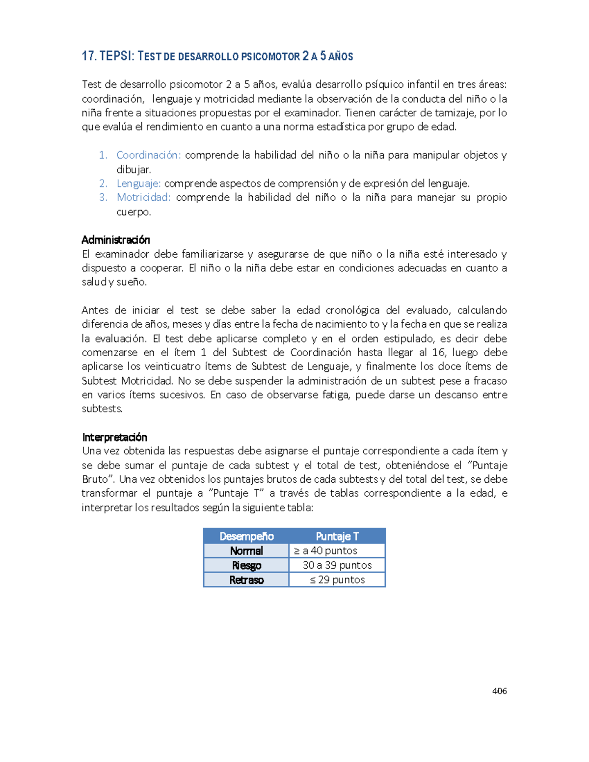 Anexo 17.- Tepsi Test Administración - 406 17. TEPSI: TEST DE ...