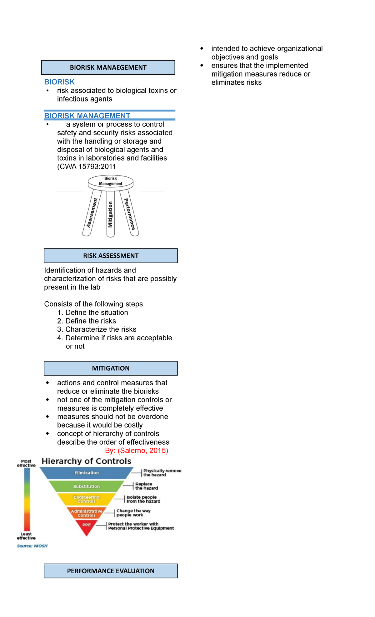 Biorisk Manaegement - BIORISK risk associated to biological toxins or ...