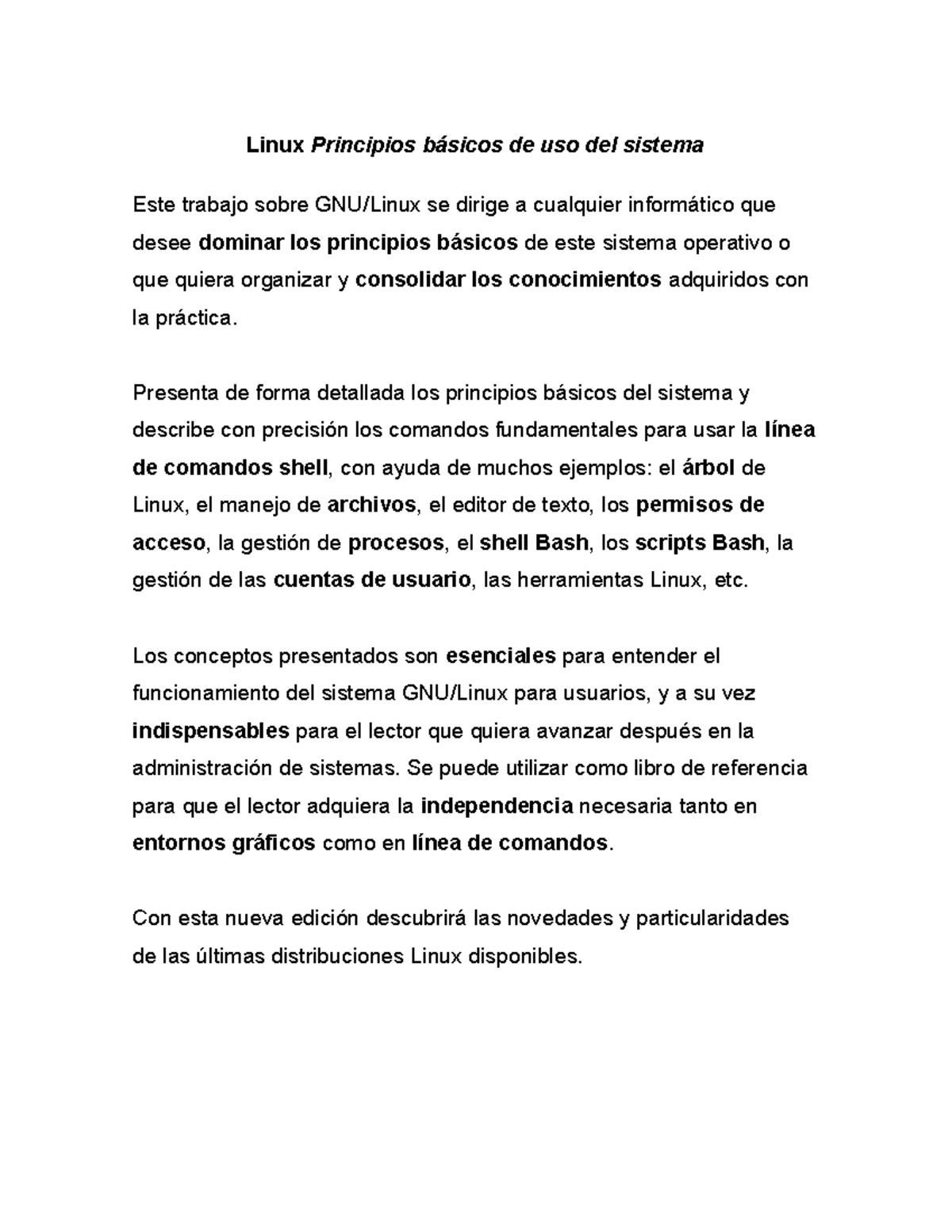 Monografia - Sistema Operativo Linux - Linux Principios básicos de uso ...
