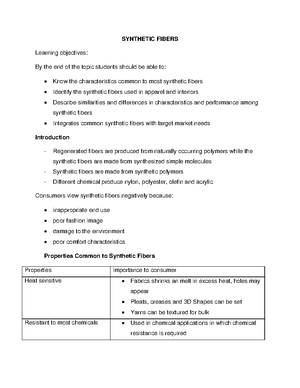 FCS 301 Textiles Class Project - CLASS PROJECT Natural Fibers vs ...