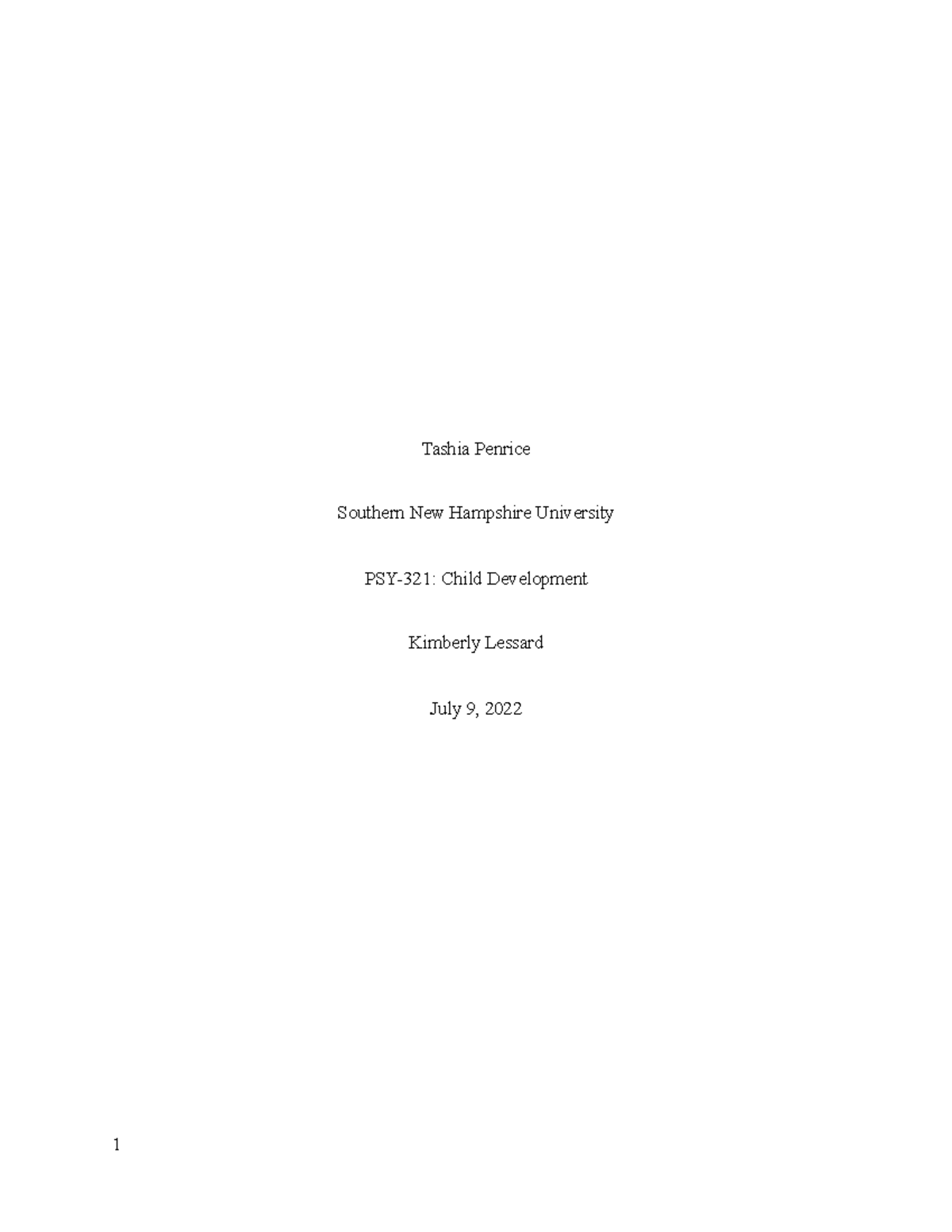 2-2 Short Paper- Module Two Essay - Tashia Penrice Southern New ...