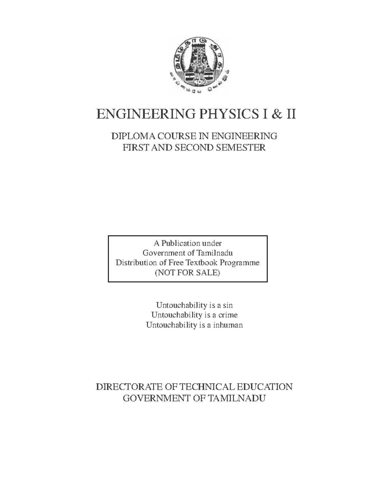Engineering-physics - PHYSICS LECTURE - DIPLOMA COURSE IN ENGINEERING ...