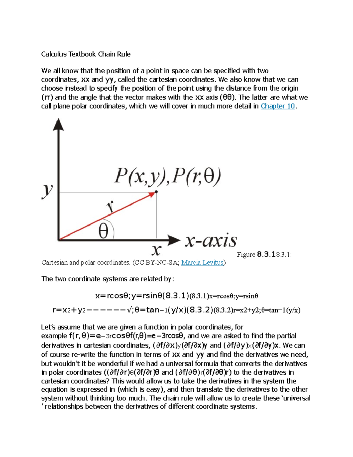 Calculus Textbook Chain Rule - We also know that we can choose instead ...