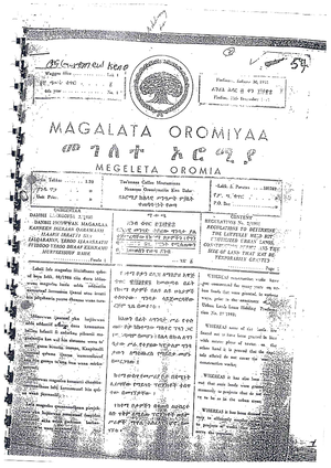Dambii lafa magaala 182 2008 - BAAFATA Kutaa Tokko: Tumaalee Waliigalaa ...