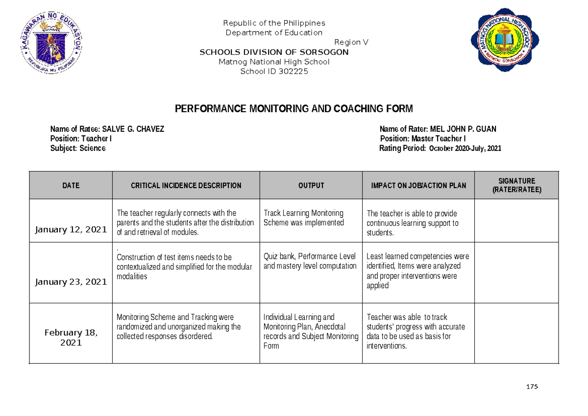 519586090-PMCF - ,,,, - Republic of the Philippines Department of ...