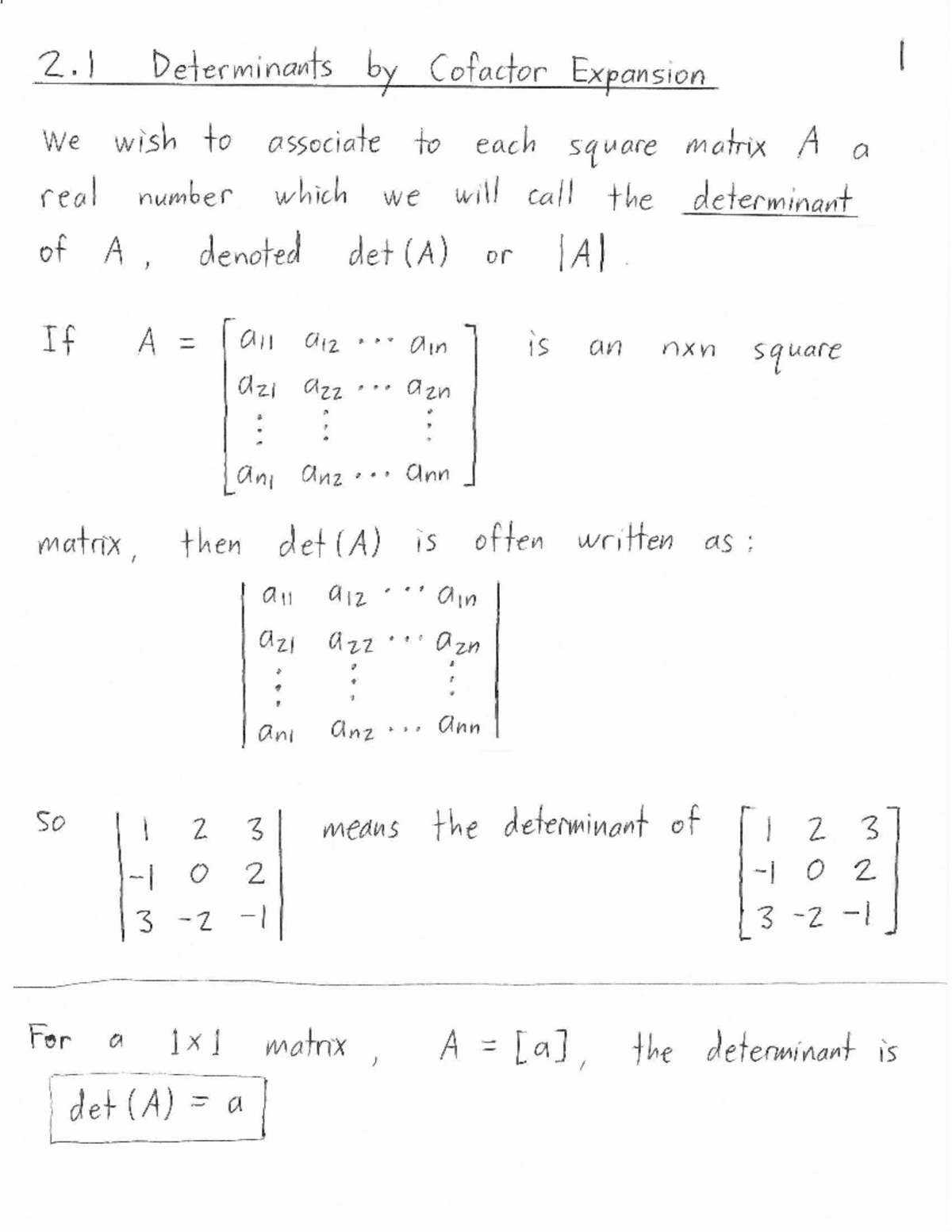NYC sec 2 - linear algebra chapter 2 notes - 201-NYC-05 - Studocu