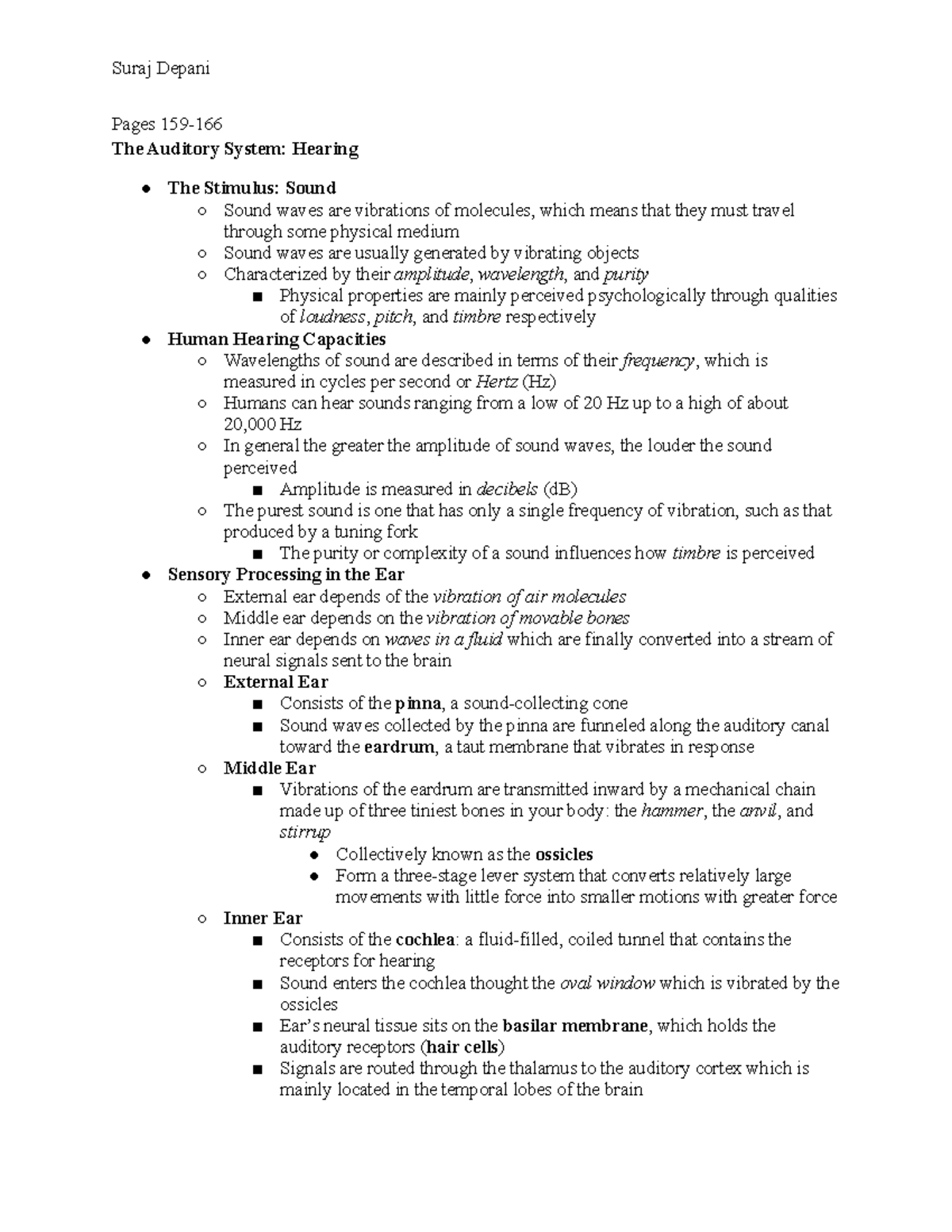 Psych Notes (159-166, 167-171, 147-158) - Suraj Depani Pages 159- The ...