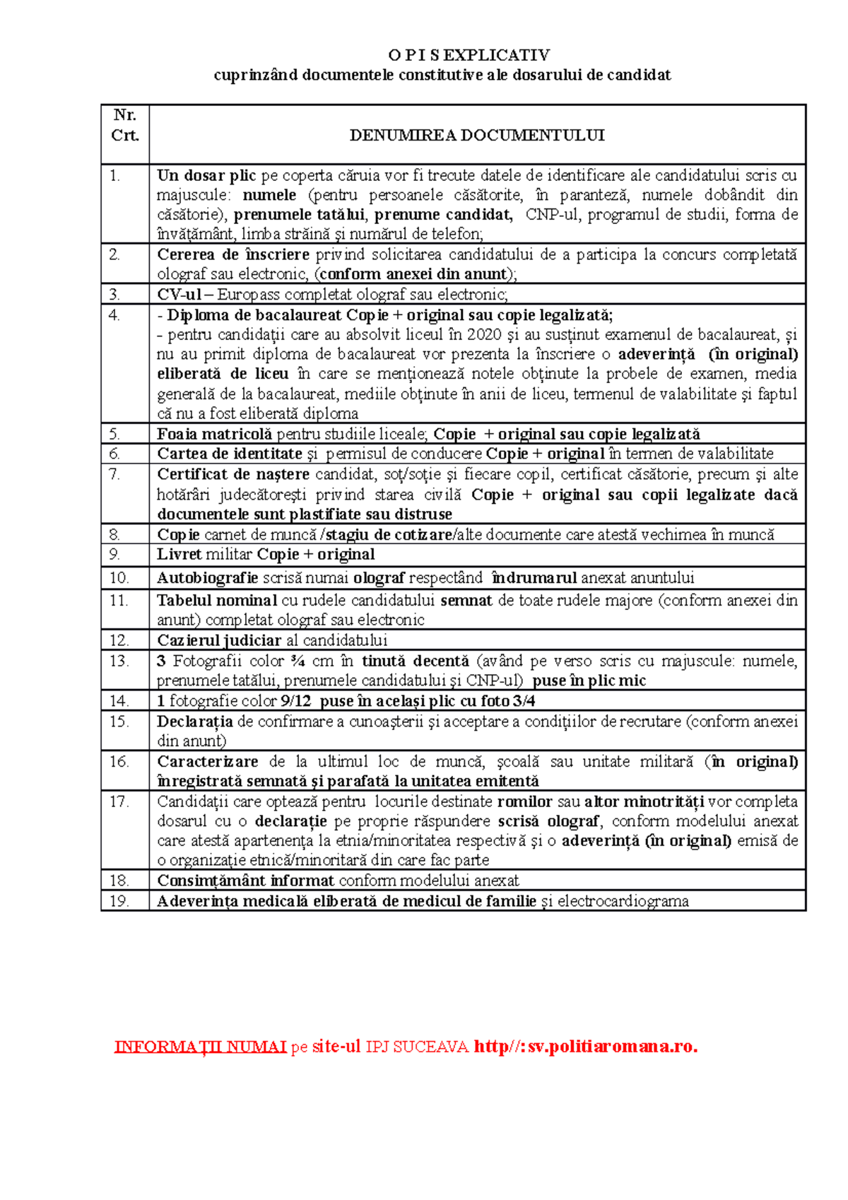 OPIS Explicativ Candidat scoli 2021 - O P I S EXPLICATIV cuprinzând ...