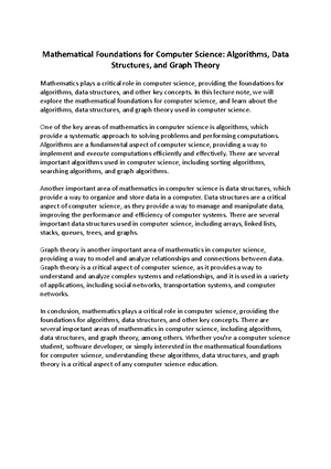 Applications of Linear Algebra: Techniques and Examples - Studocu