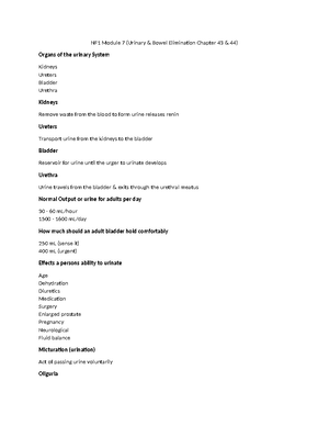 NF1 Module 5 - Learning Objectives - NF1 Module 5 (skin integrity and ...