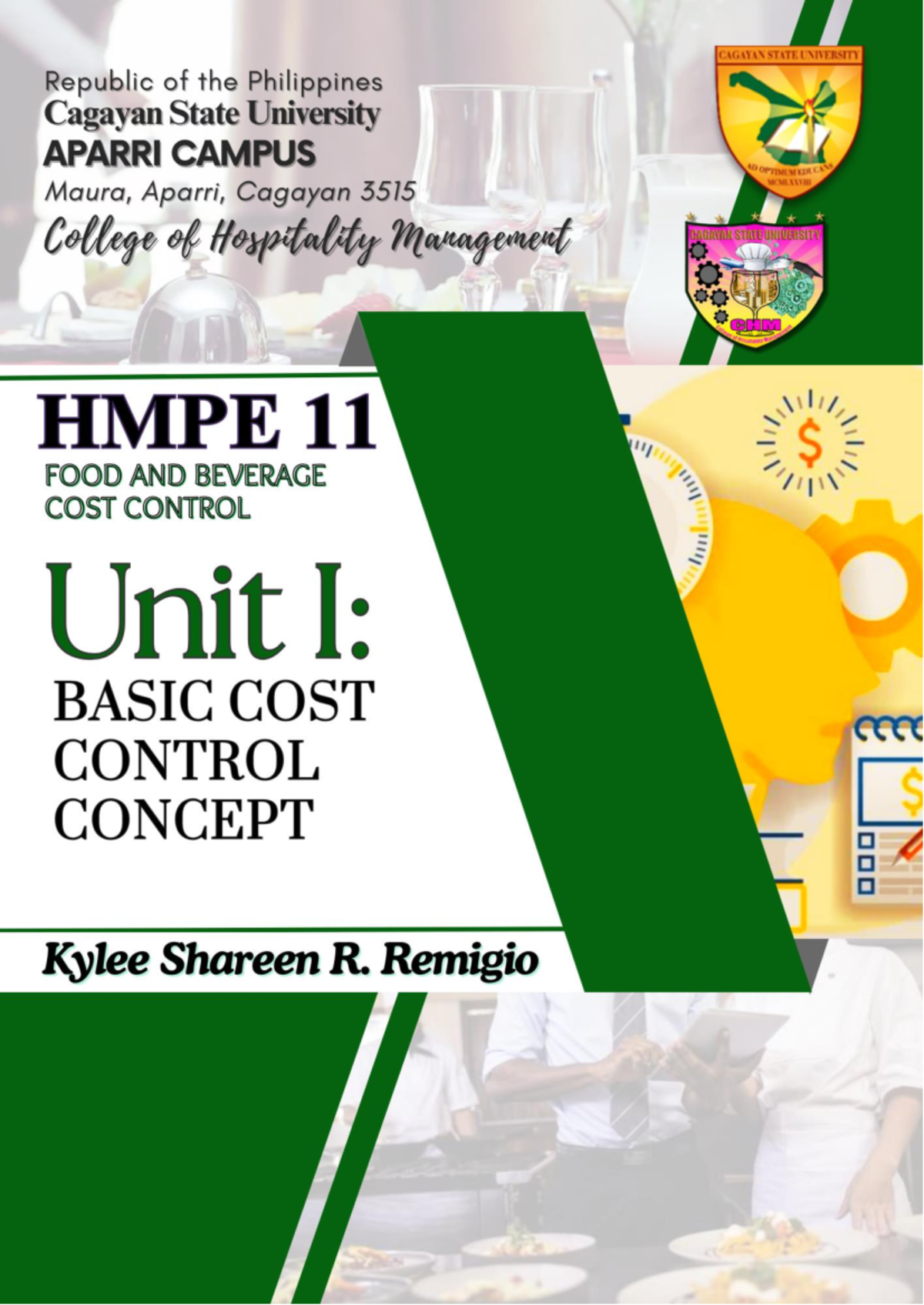 Basic Cost Control Concepts - Unit I: BASIC COST CONTROL CONCEPT UNIT ...